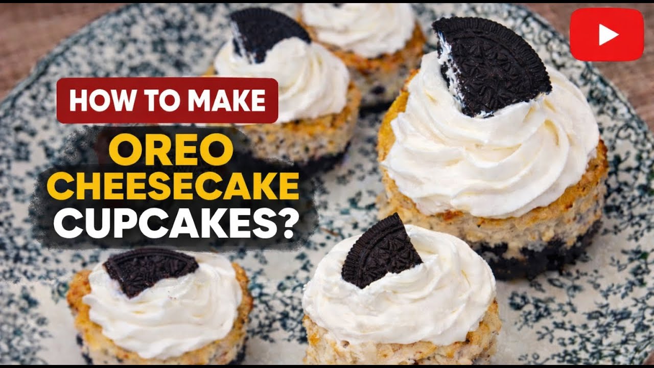 Mini Oreo Cheesecakes with Creamy Filling | Mini Cheesecakes Series #2 ...