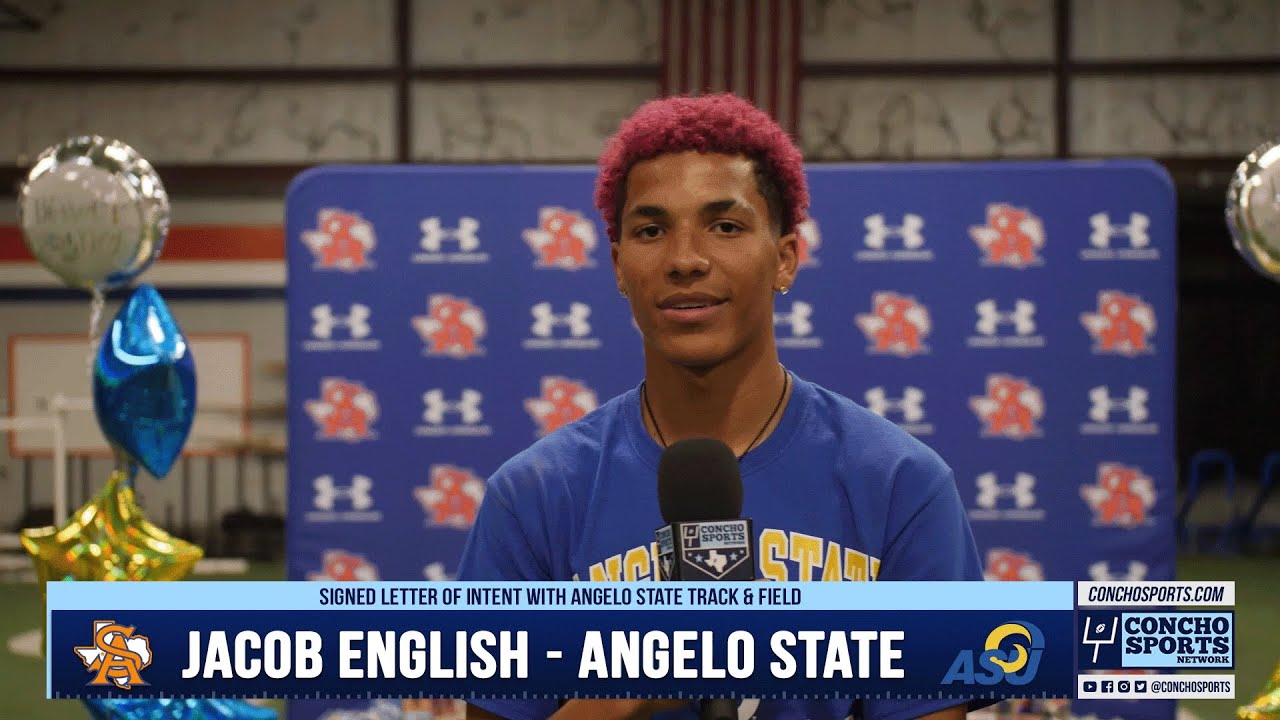 Jacob English of San Angelo Central signs with Angelo State Track ...