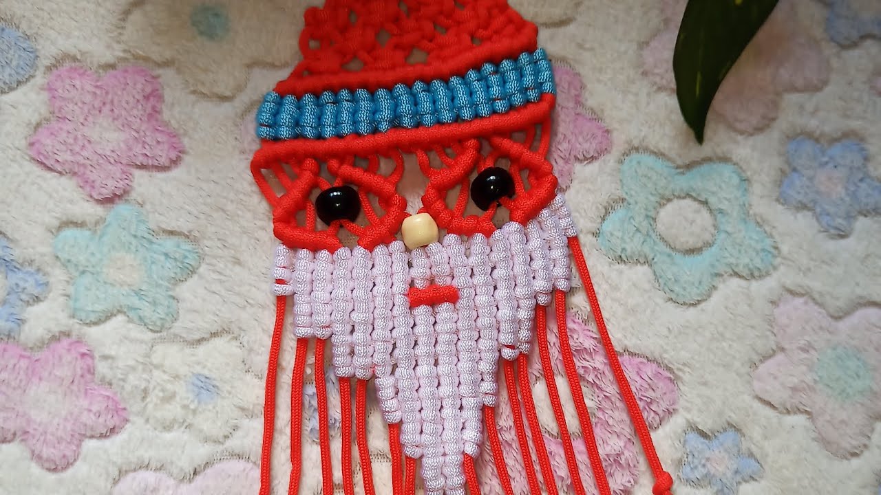 #Christmas Santa Claus/#macrame Santa Claus/#diymacrametutorial /full ...