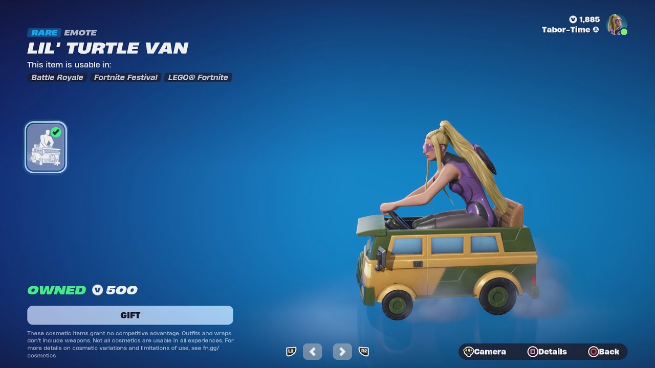 NEW TMNT Lil' Turtle Van + Free FNCS Backbling IF You Already Own The ...