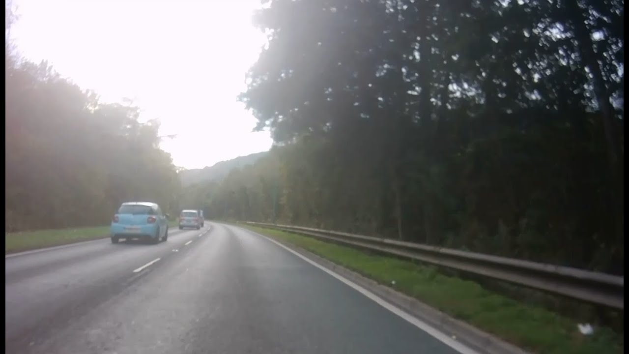 Overtaking on a left hand bend, safely and with planning. - YouTube