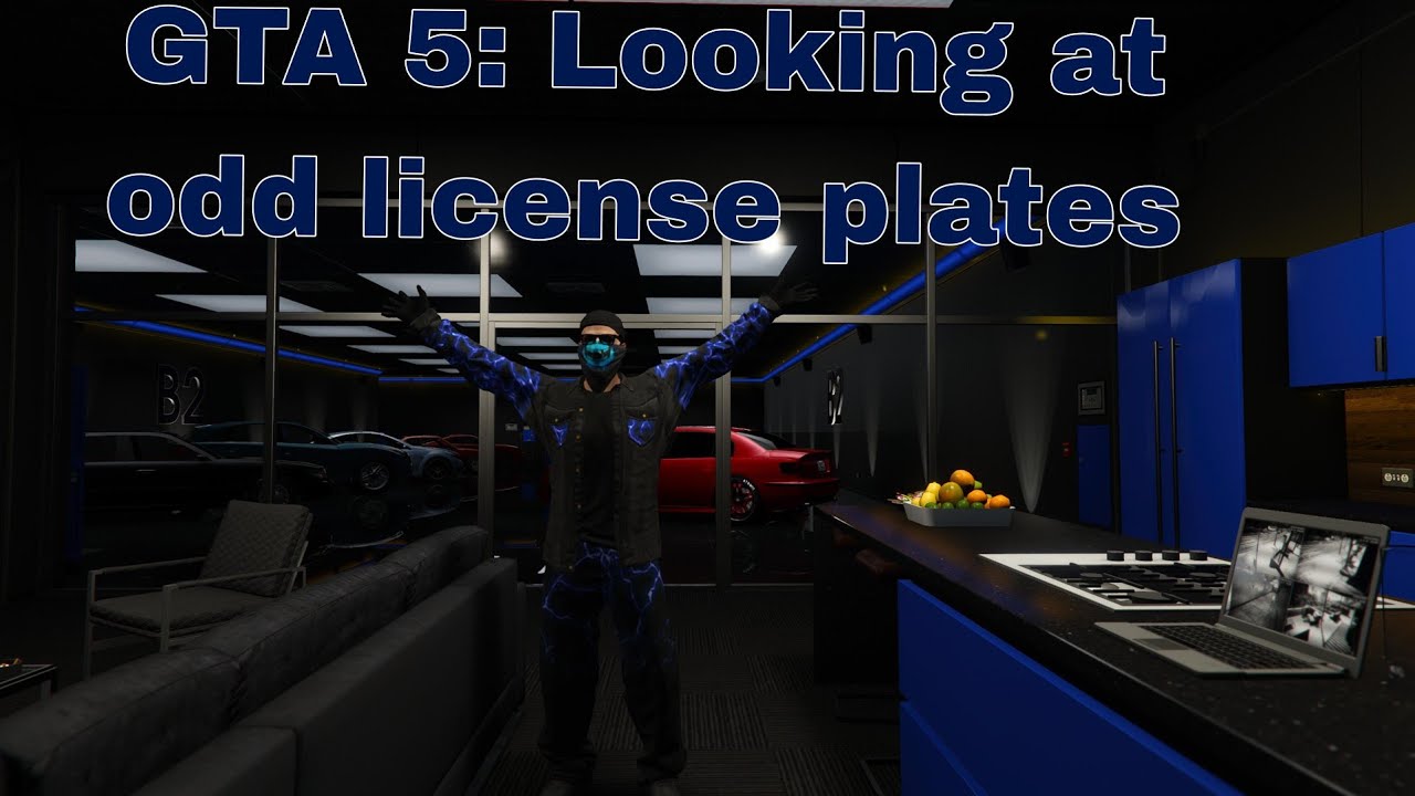 Grand Theft Auto V: Looking at Odd license plates - YouTube