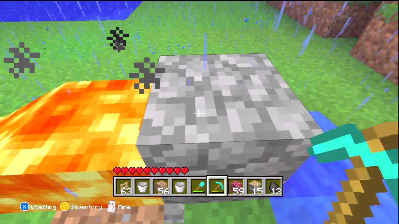 Minecraft Xbox 360 Edition- How To Make A Double Cobblestone Generator ...