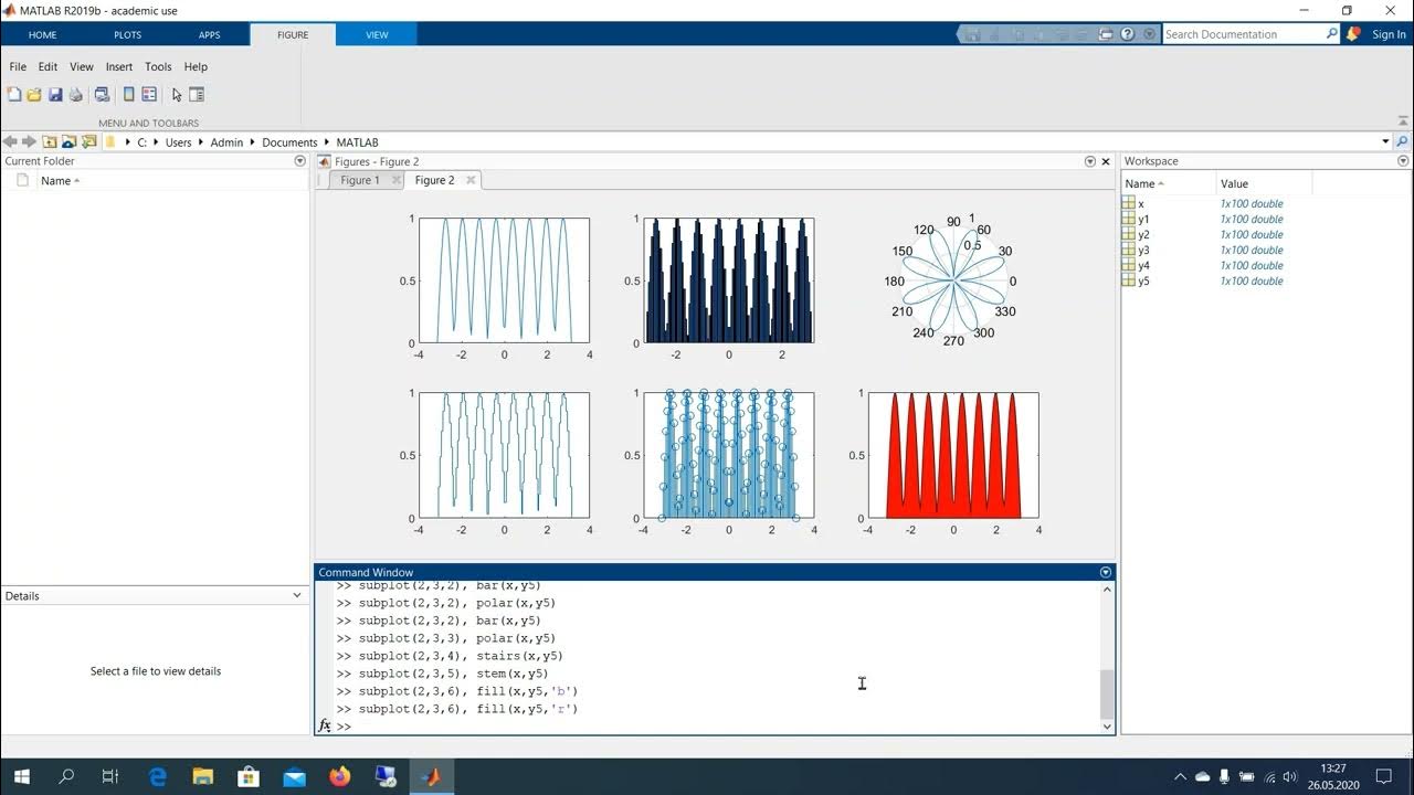 Matlab - Wykresy funkcji - YouTube