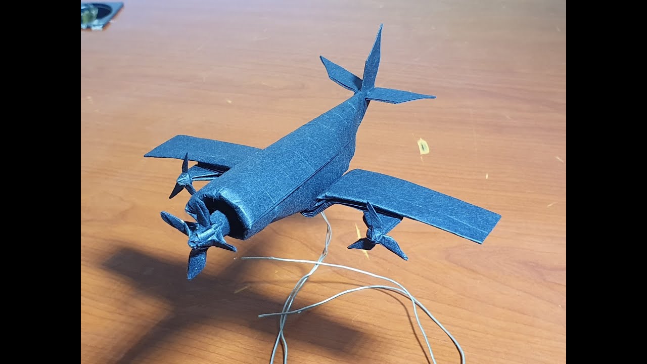 프로펠러비행기2 접기(Propeller plane2 Origami) - YouTube