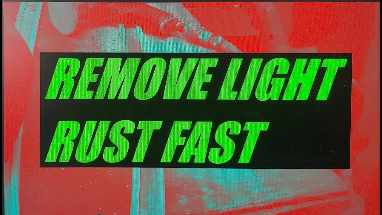 Rust removal fast and easy - YouTube
