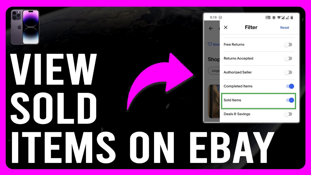 How to View Sold Items on Ebay on iPhone (How to Find Sold Items on ...