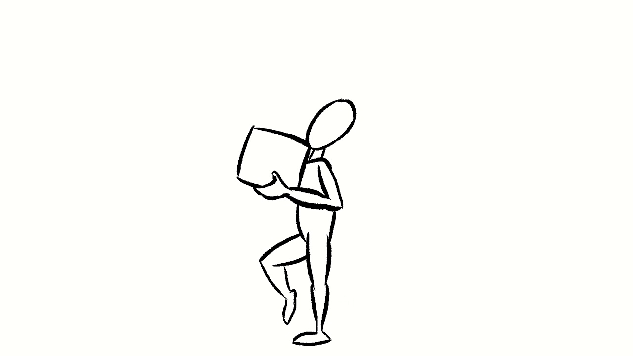 carrying a box (animated) - YouTube