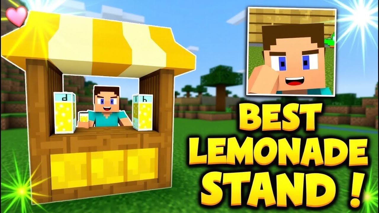 How to Build a Perfect Lemonade Stand in Minecraft! 🏗️🍹 - YouTube