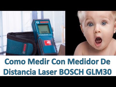 Como Medir Con Medidor Laser BOSCH GLM30