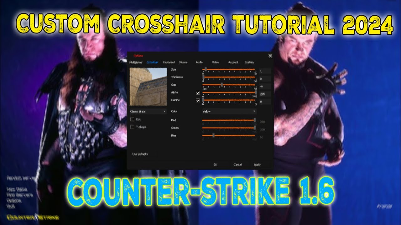 Cs 1.6 Custom Crosshair 2024 Tutorial - YouTube
