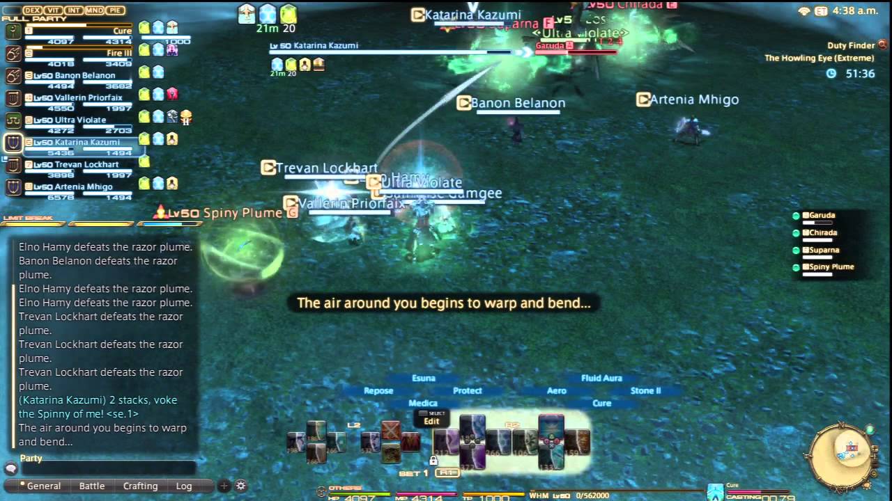 Final Fantasy XIV- Garuda Extreme (PS3 White Mage POV) - YouTube