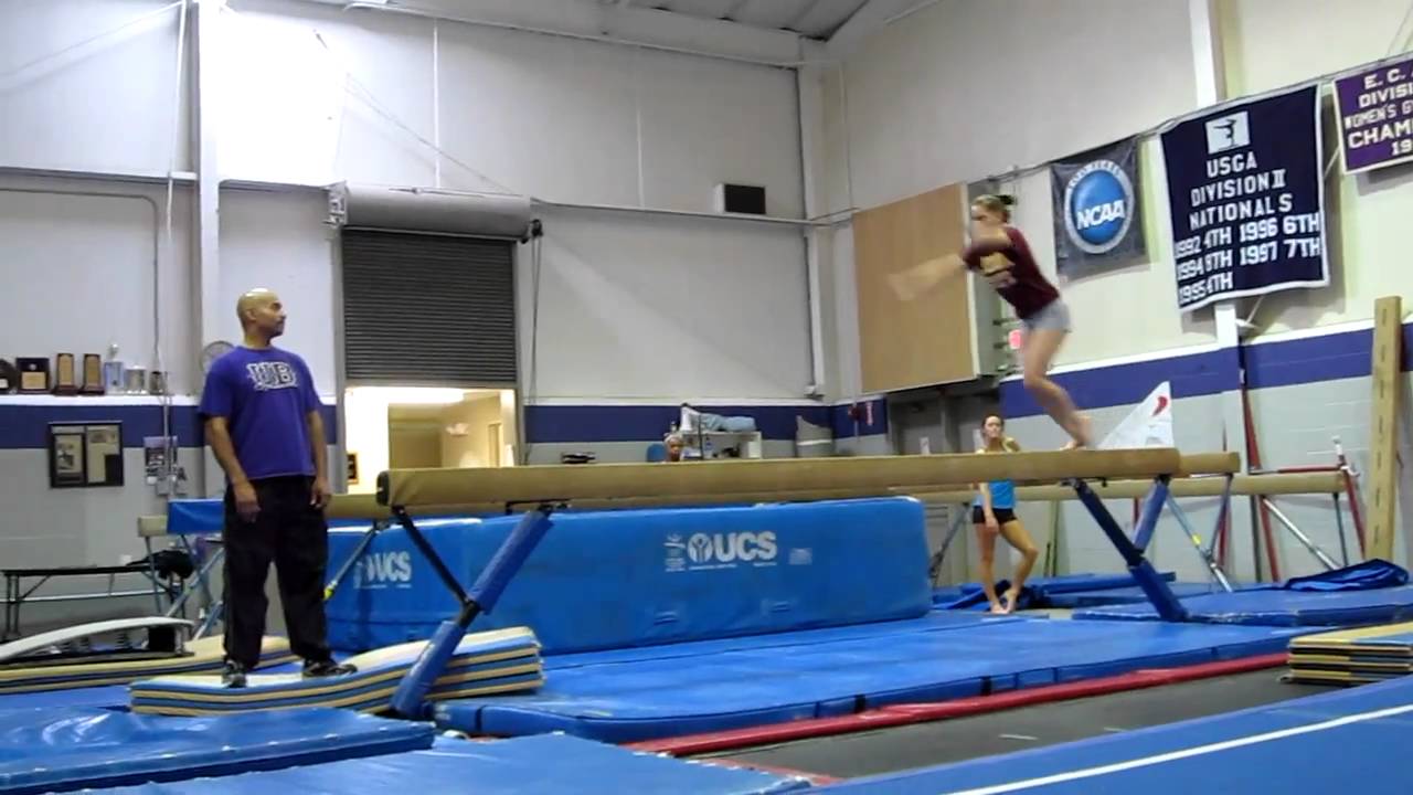 Double back beam dismount - YouTube