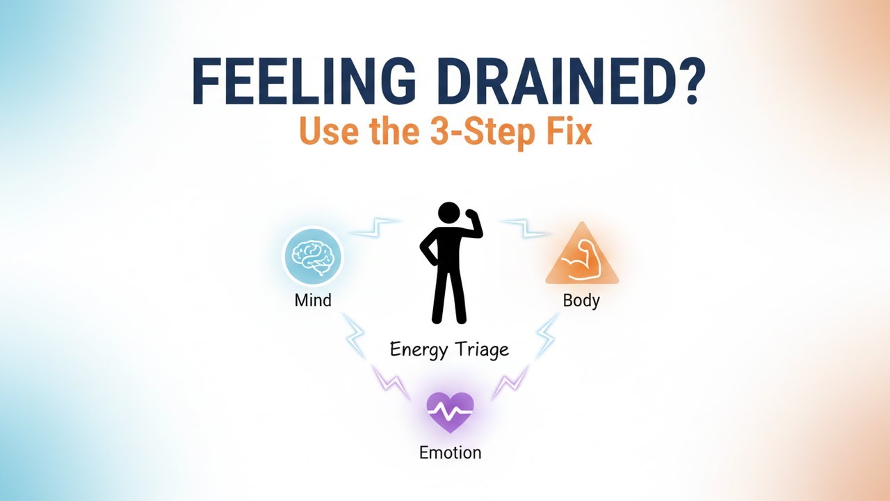 How To Stop Feeling Drained (With This 3-Step Energy Reset) - YouTube