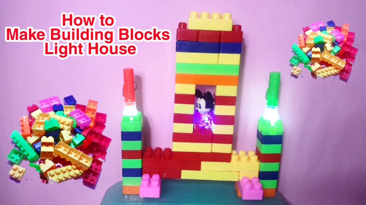 How to Make Light House with Building Blocks | Light House | Building ...