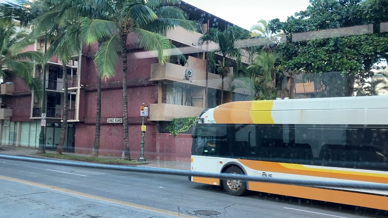 TheBus Route 8 Waikiki Beach & Hotels, Bus 4002 (Part 5) - YouTube