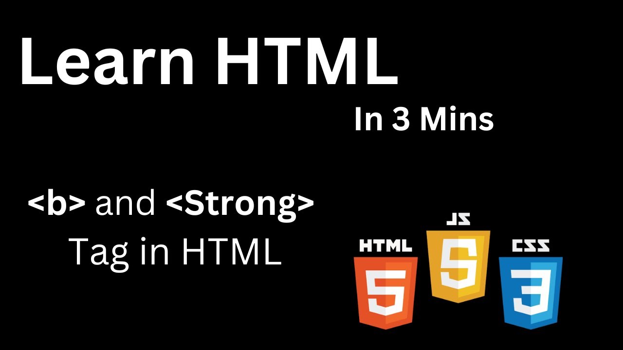 What is the difference between strong and b tags in HTML? | HTML ...