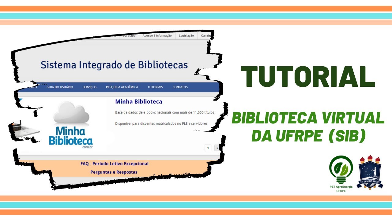 Tutorial / Biblioteca Virtual da UFRPE (SIB) - YouTube