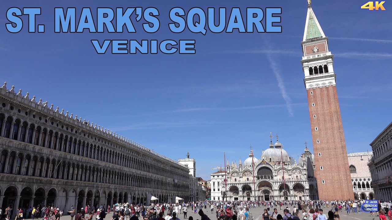 VENICE - ST. MARK'S SQUARE ( PIAZZA SAN MARCO ) 4K - YouTube