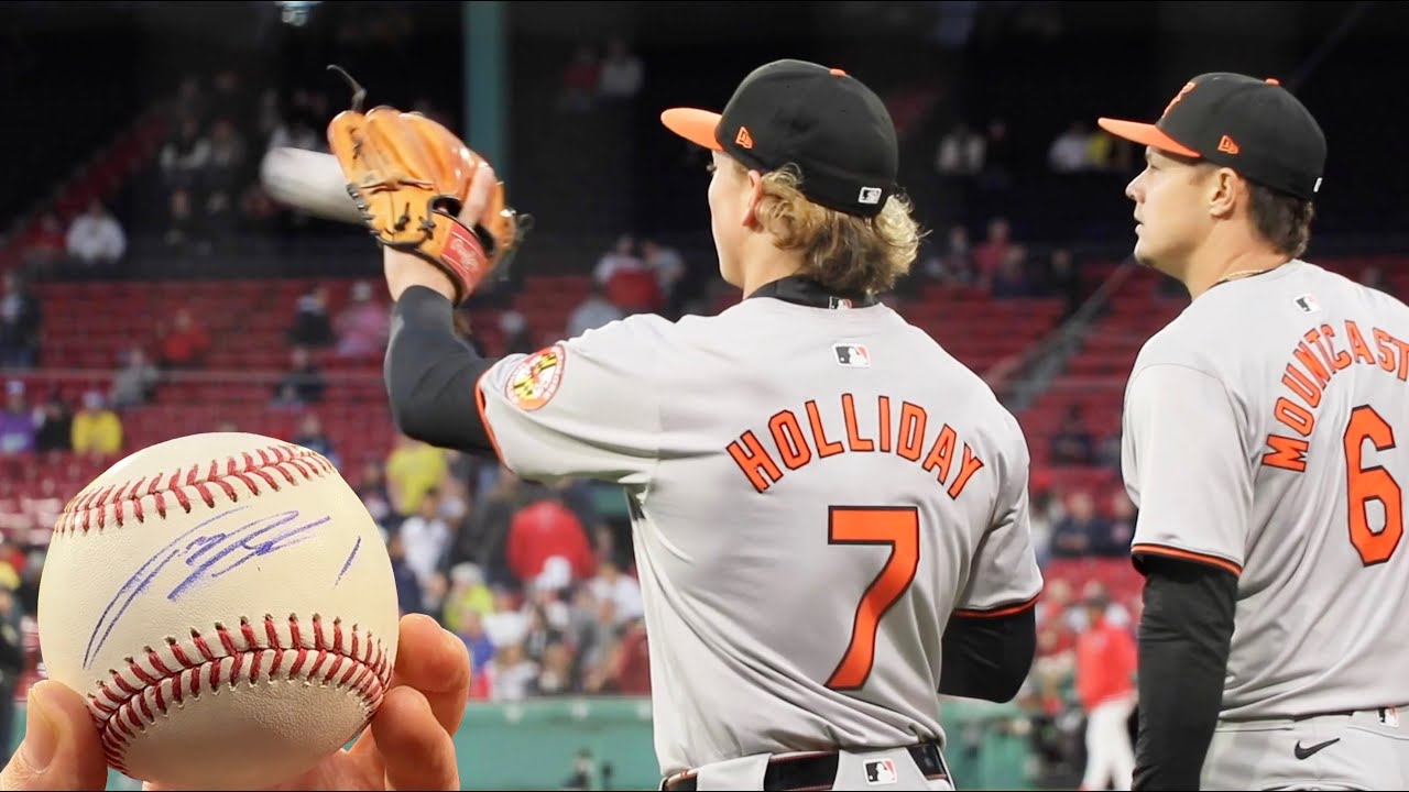 Up close with Jackson Holliday at his MLB debut at Fenway Park - YouTube