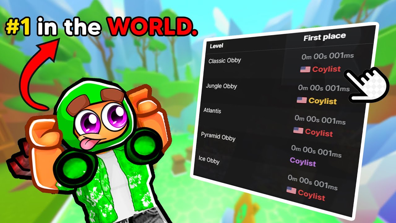 GETTING THE WORLD RECORD IN EVERY OBBY... (Pet Simulator 99) - YouTube