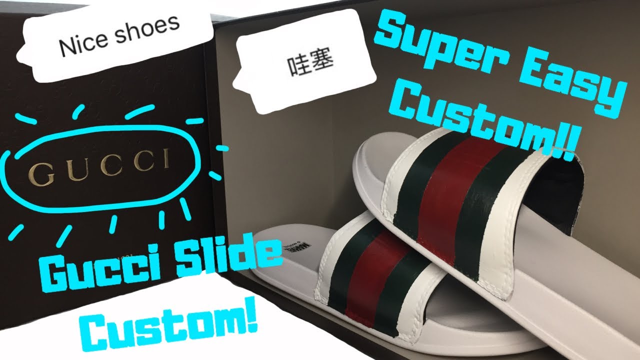 EASIEST GUCCI CUSTOM: With Tutorial *Satisfying* - YouTube