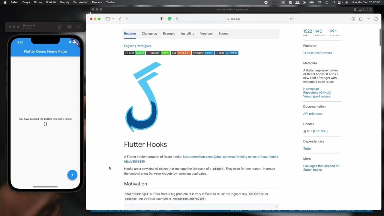 Flutter - 70. Flutter Hooks Example - YouTube