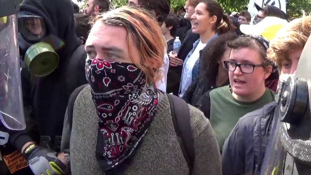 Police Arrest Antifa Protesters At Kent State Rally - YouTube