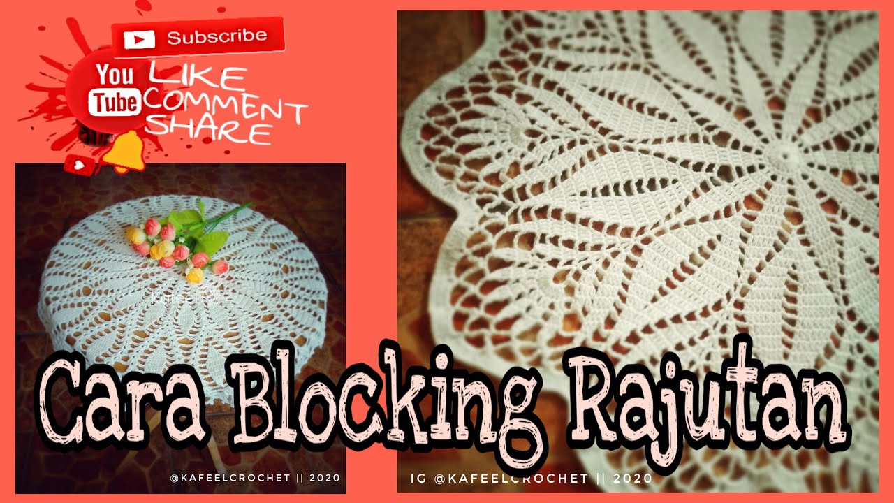 Blocking Rajutan: Membuat Hasil Rajutan Menjadi Rapi - YouTube