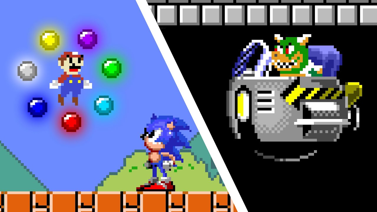 If Mario takes Sonic's Chaos Emeralds - YouTube