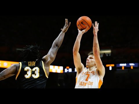 Igor Milicic Jr: All his Threes at Tennessee (24-25 NCAA Season) - YouTube