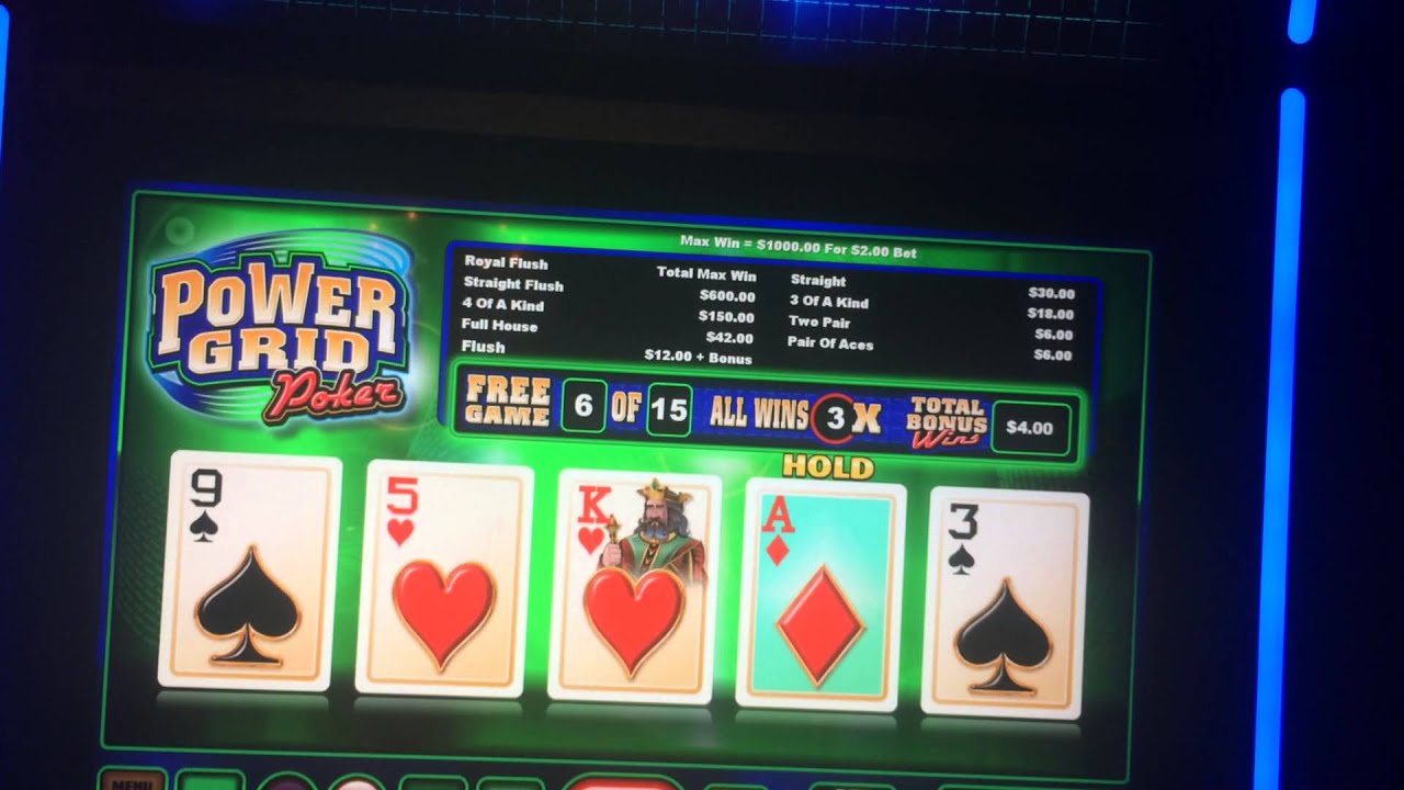 Power Grid Poker Slot Machine Bonus - YouTube