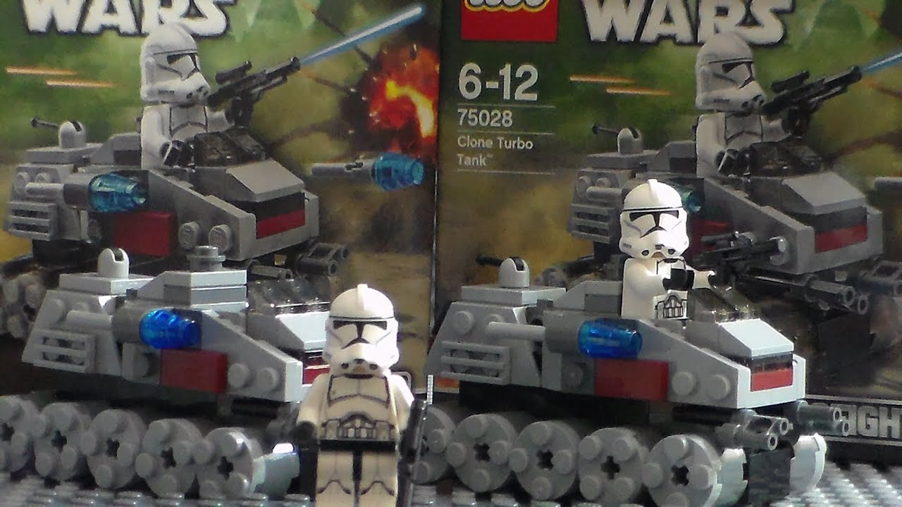 NEW (2014) Lego Star Wars Clone Turbo Tank 75028 - YouTube
