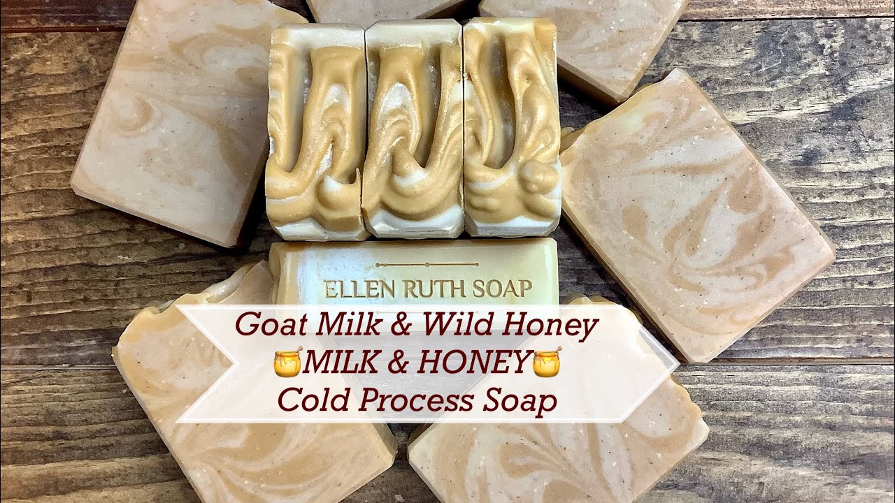 Making MILK & HONEY 🍯 Cold Process Soap - Goat Milk In Oil Method ...