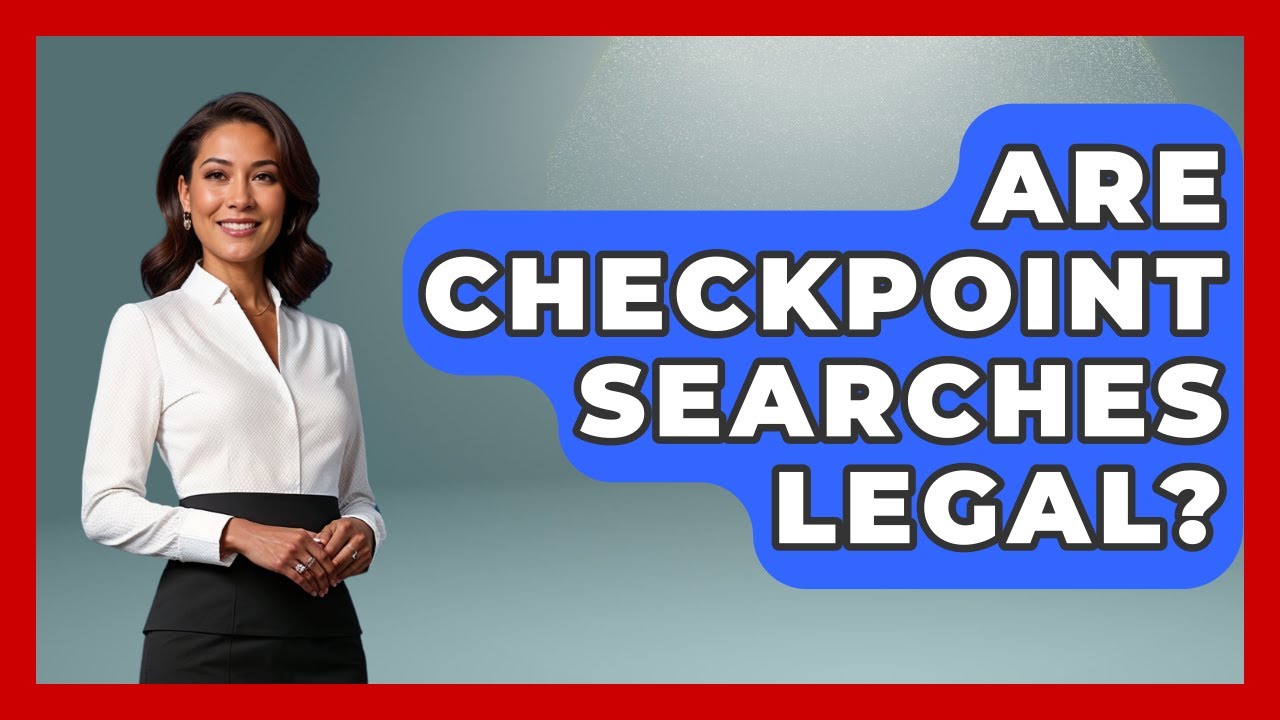 Are Checkpoint Searches Legal? - Law Enforcement Insider - YouTube