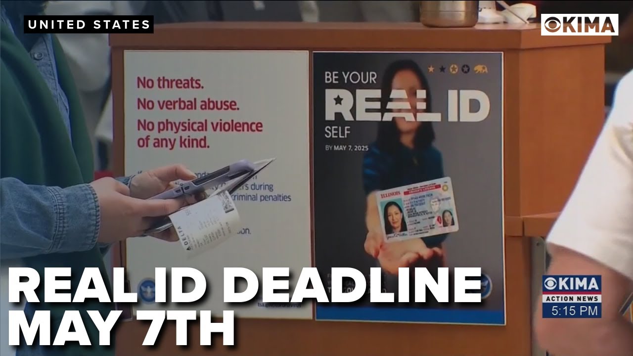 Real ID Deadline is May 7th and wait times are getting long - YouTube
