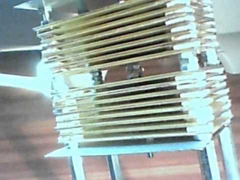 Homemade variable capacitor - YouTube