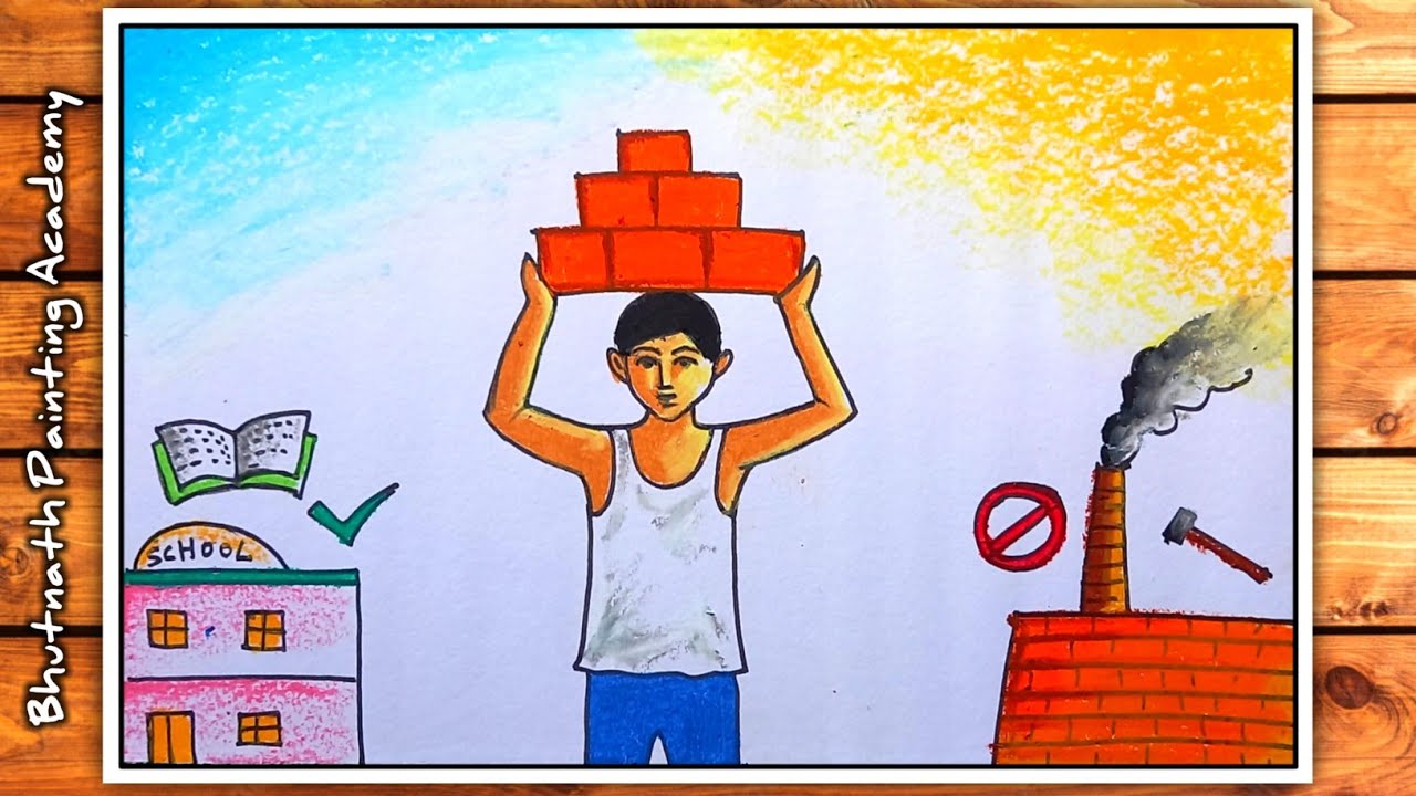 child labour day drawing - YouTube
