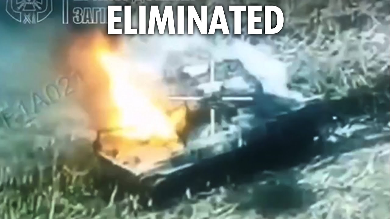 Flames tear through Russian tanks as Ukraine launches new wave of ...