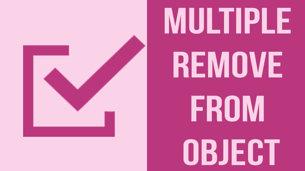 Multiple Remove From Object Vuejs Youtube