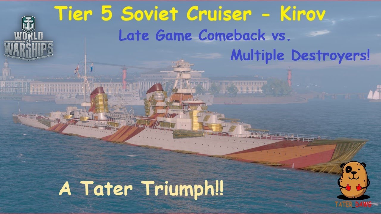 T5 Soviet Cruiser Kirov - Strikes Again! Late game comeback! - World of ...