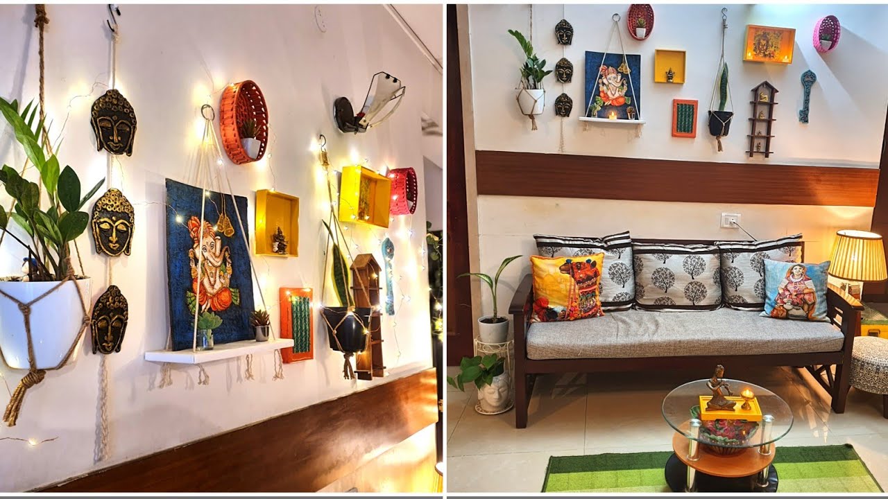 DIY WALL DECOR | Create an Unique Statement Wall | STATEMENT WALL in ...