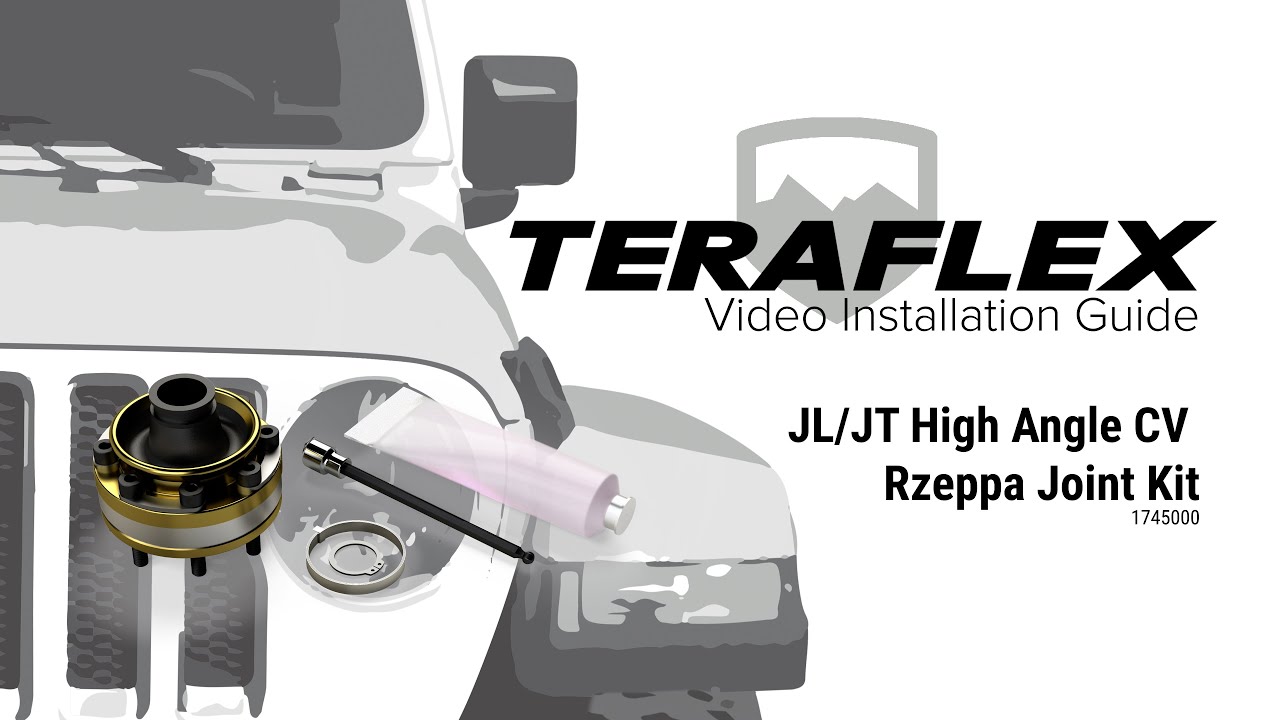 JL/JT: Factory Replacement CV Joint Kit Install | TeraFlex - YouTube