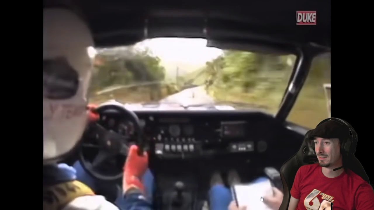 Sim Rally Driver Reacts to Epic Classic Rally Stage with Crazy Crash ...