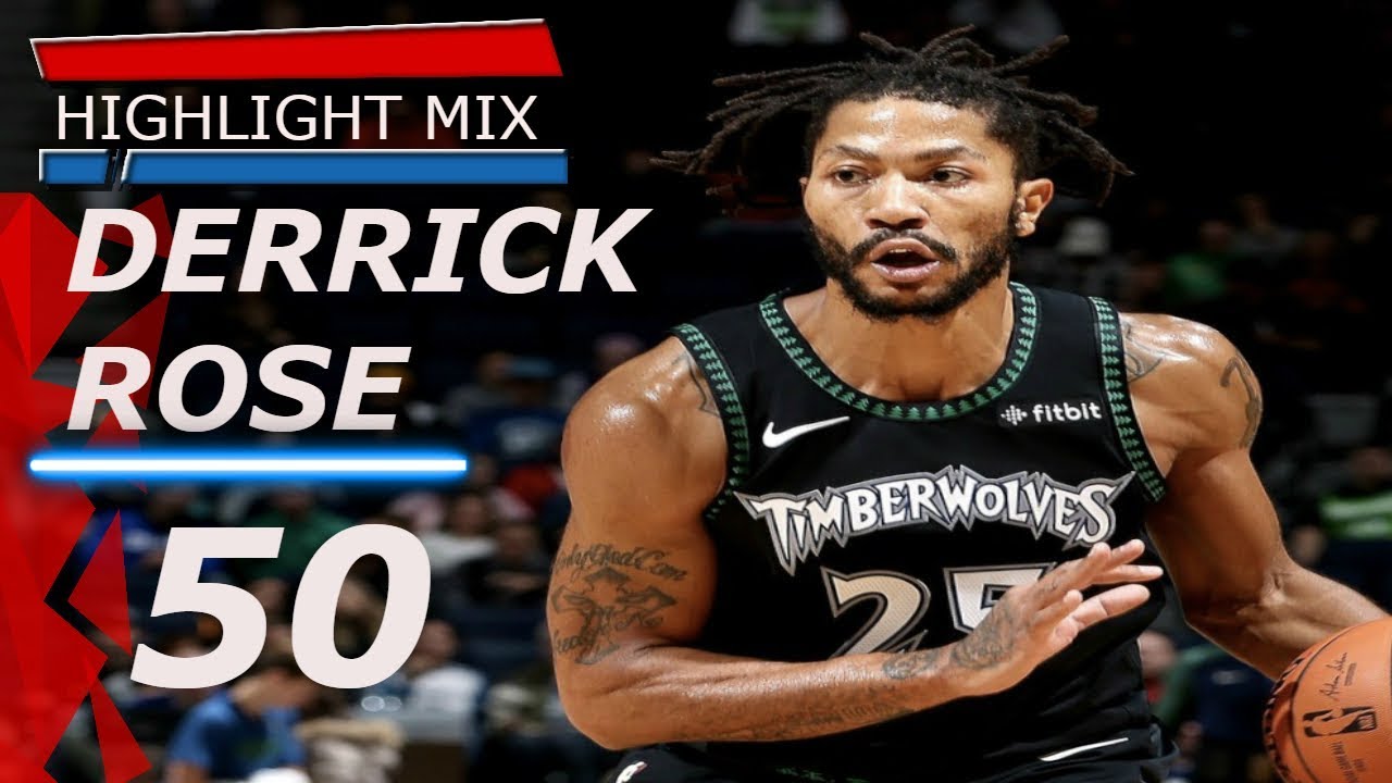 🔴 50 PTS VINTAGE MVP Derrick Rose EPIC Highlights Wolves vs Jazz 2018 ...