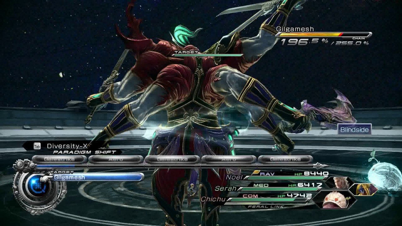 [HD] FF13-2 - Fighting Gilgamesh Attempt - YouTube