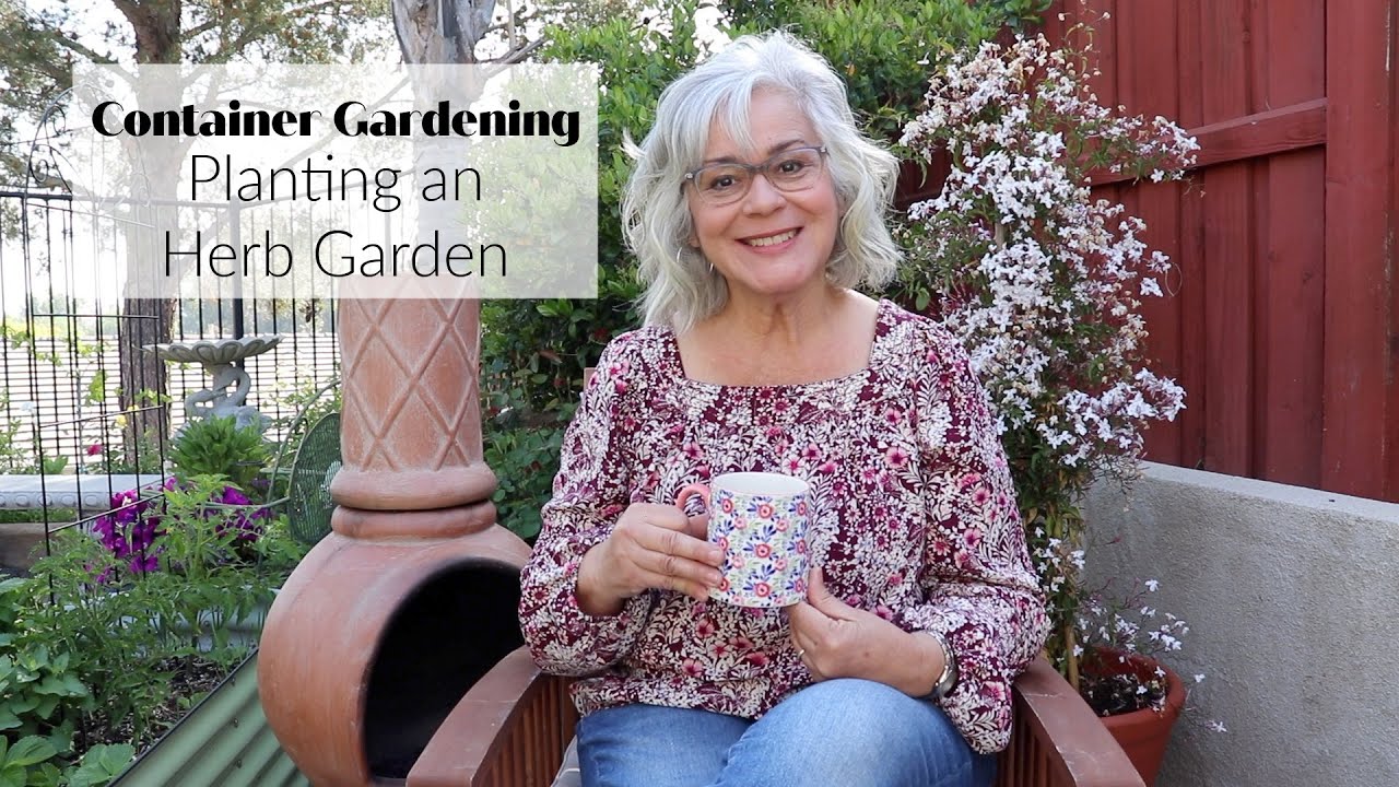 Container Gardening | Planting an Herb Garden - YouTube