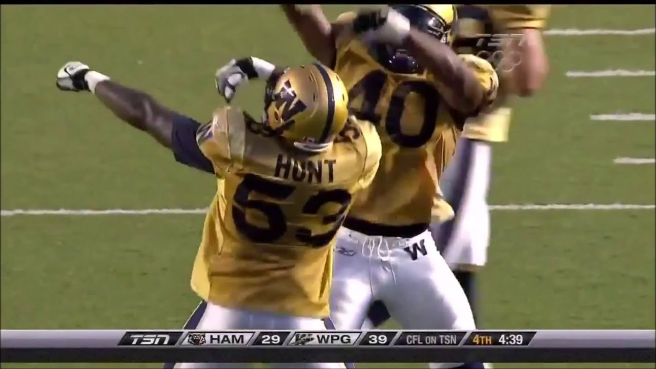 Winnipeg Blue Bombers Phillip Hunt Highlights - YouTube
