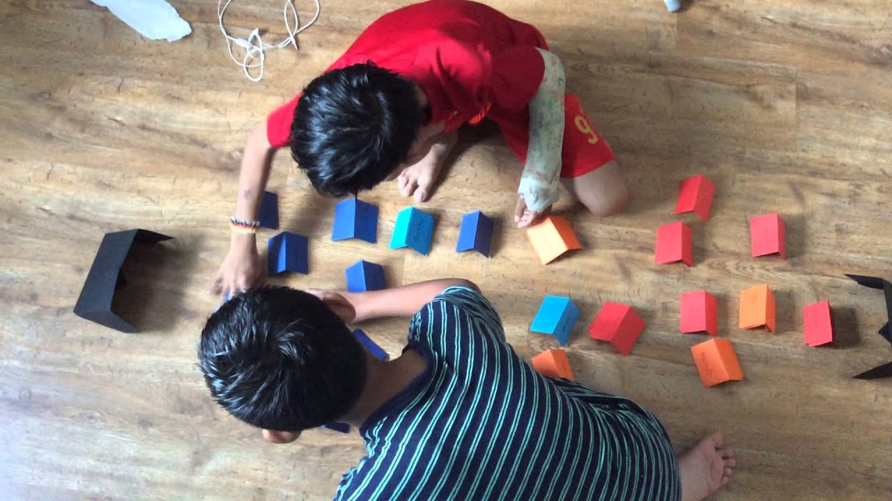 Playing paper soccer - YouTube
