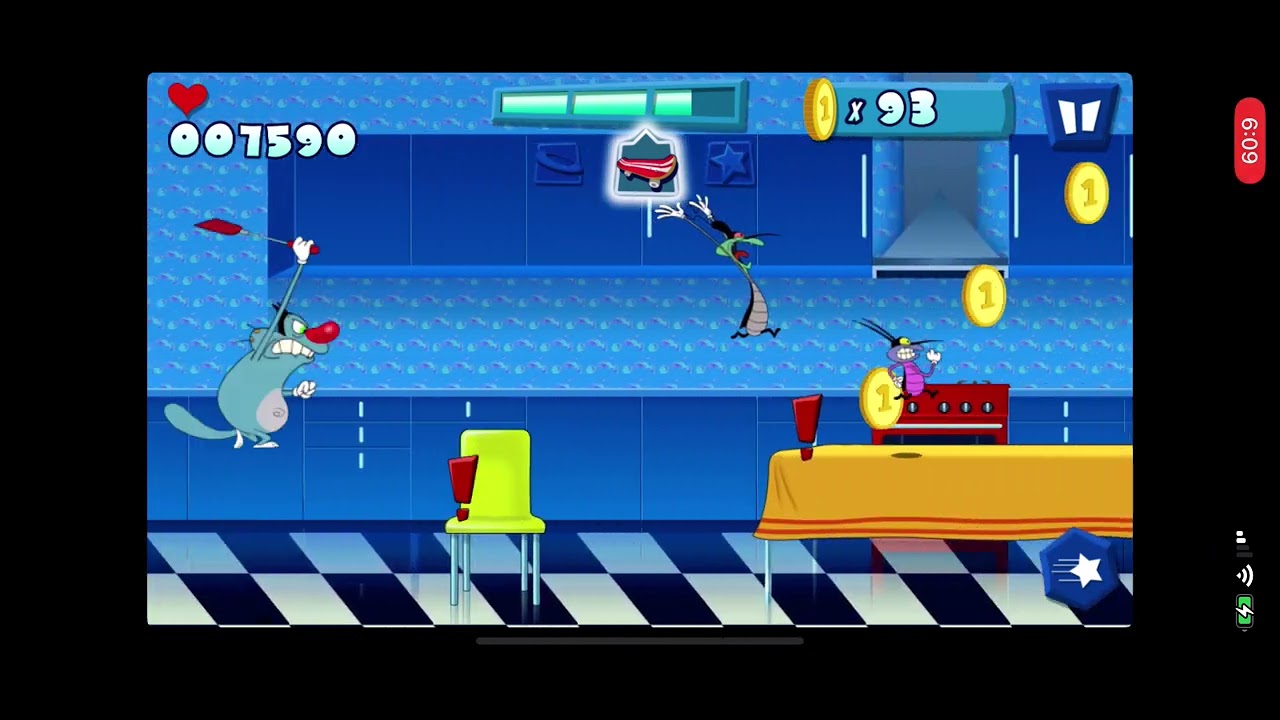 Oggy and the cockroaches oggy runner gameplay - YouTube